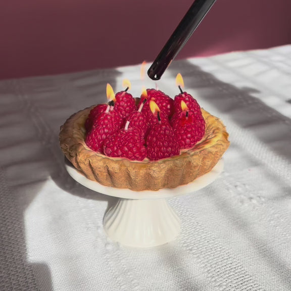 Beeswax Raspberry Birthday Candles - 10 count – Happy Organics